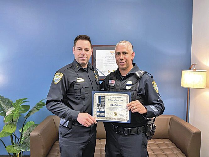 Palmer named CCPD Police Officer of the Year - Cape Coral Breeze